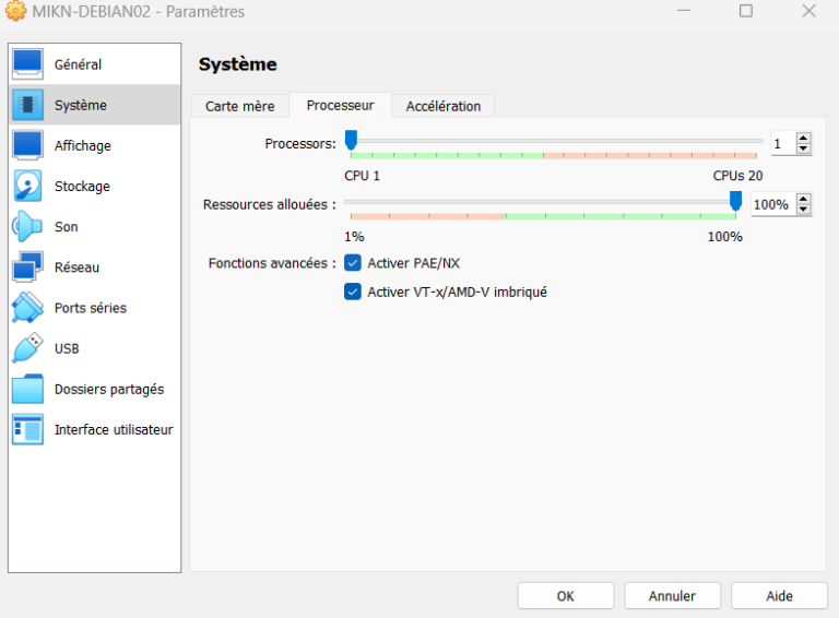 Activation de la virtualisation Imbriquée VirtualBox | myitknowledge.fr